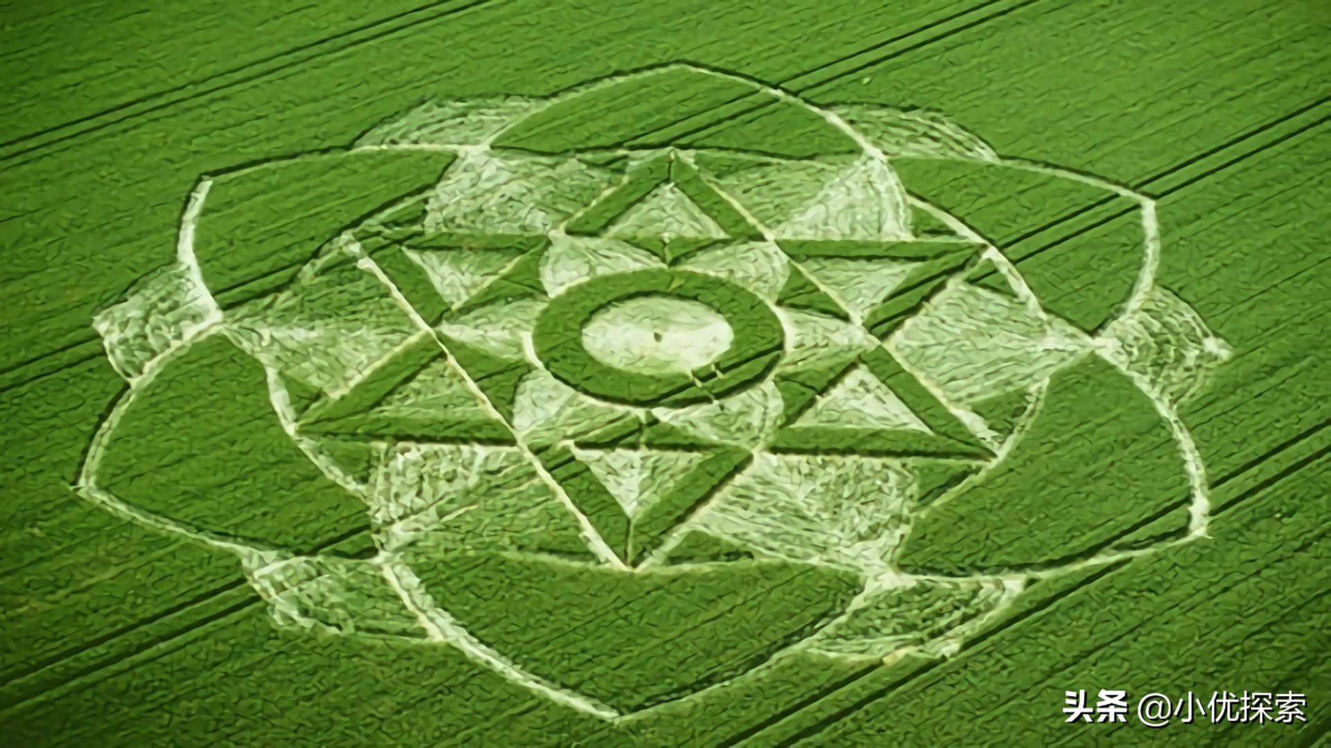 The unsolved mystery of the crop circle, the bizarre pattern, is a mark ...
