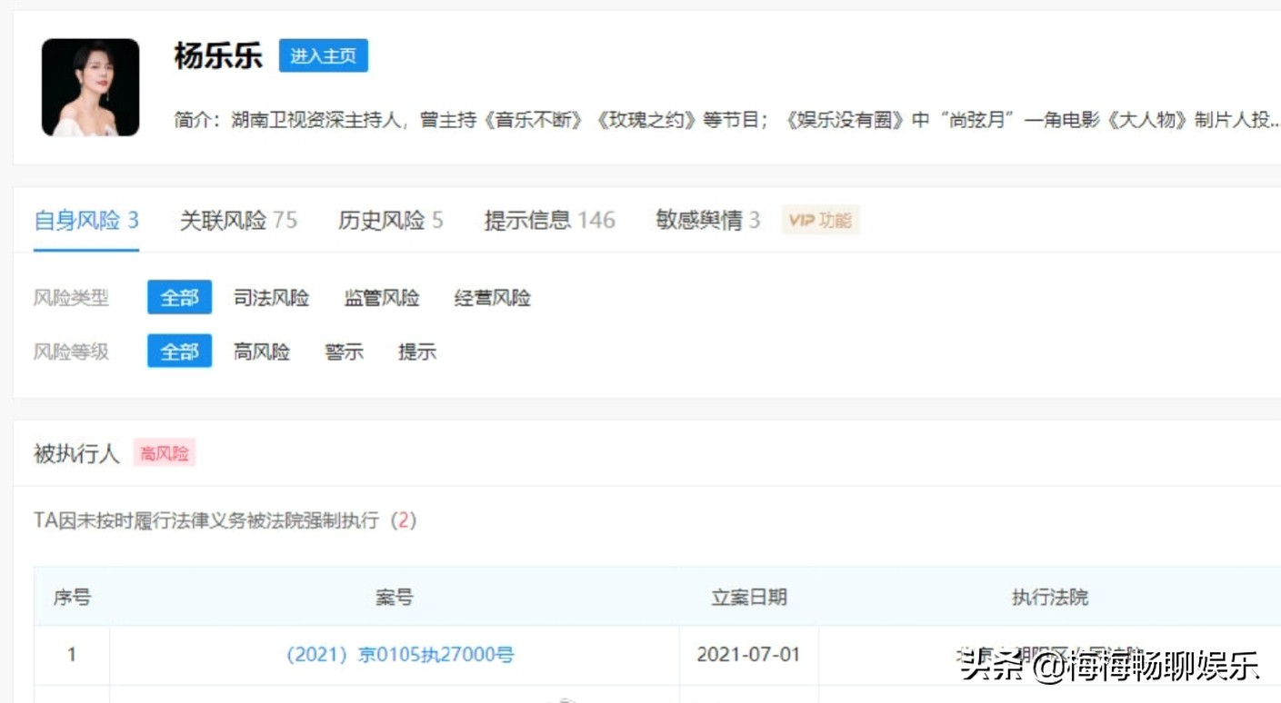 Wang Han's wife Yang Lele was enforced - iNEWS