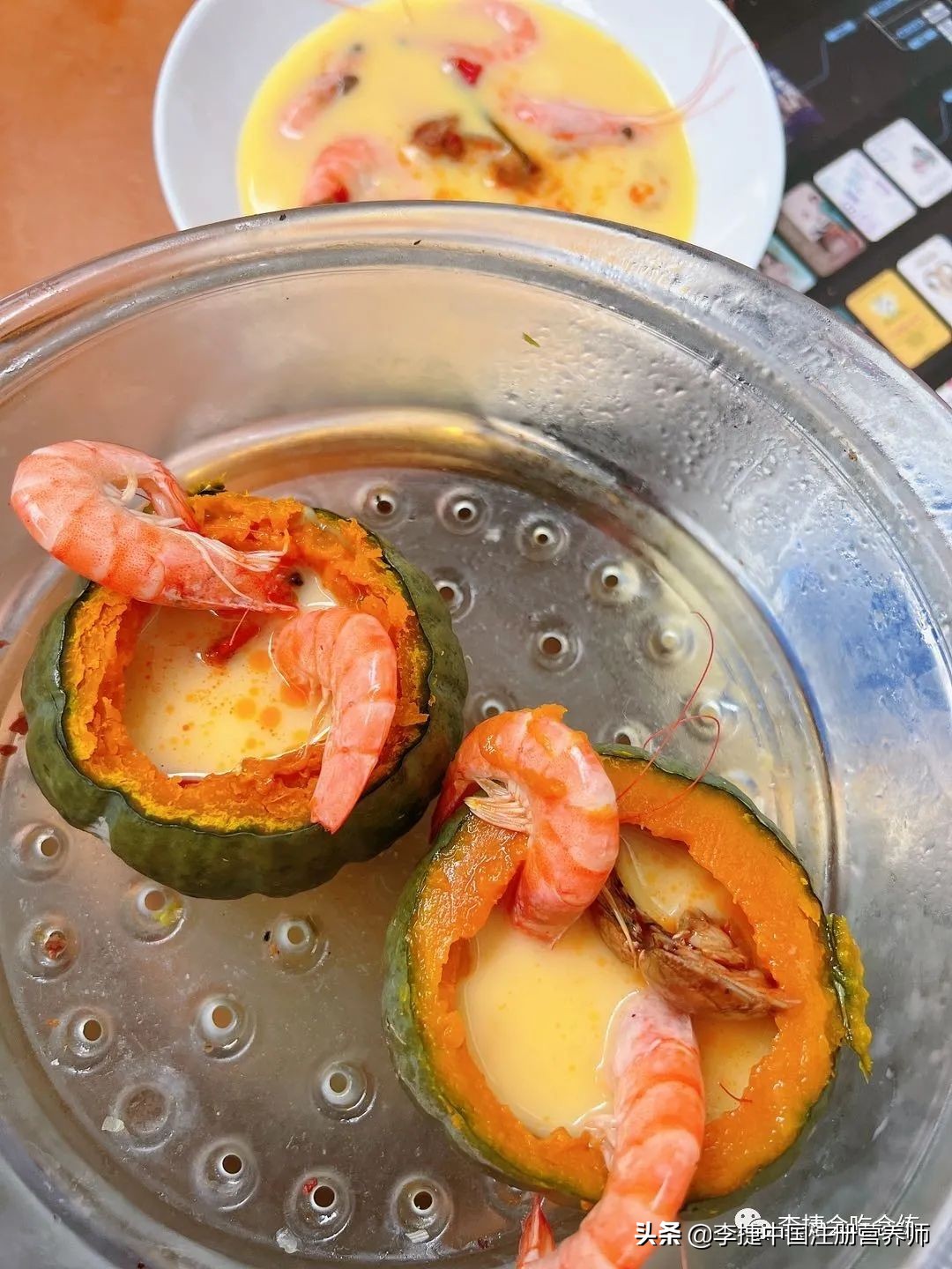 I teach you how to make Beibei Pumpkin Steamed Eggs, a fresh and tender ...