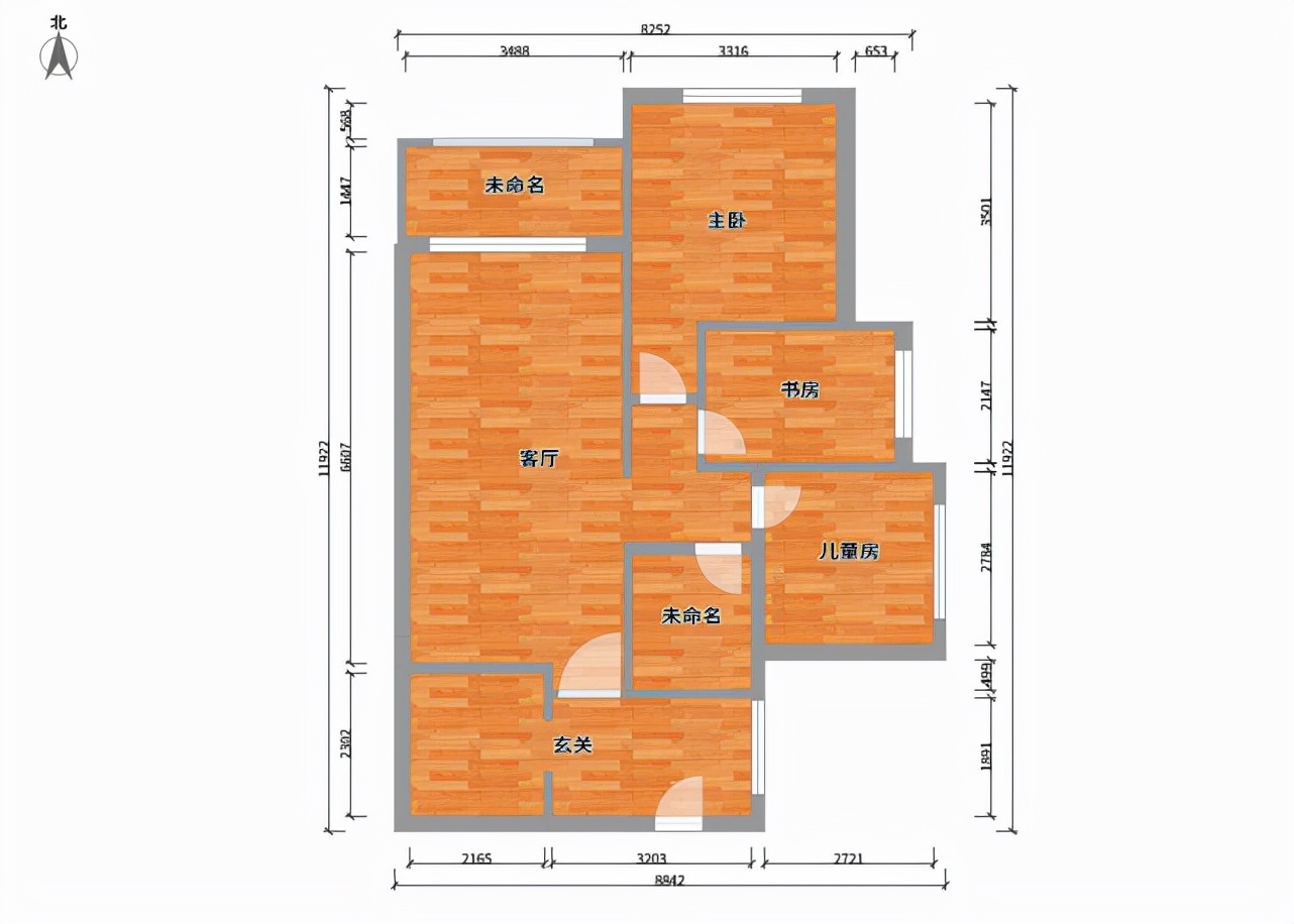 78-square-meter modern three-bedroom house is elegant and cozy, the ...