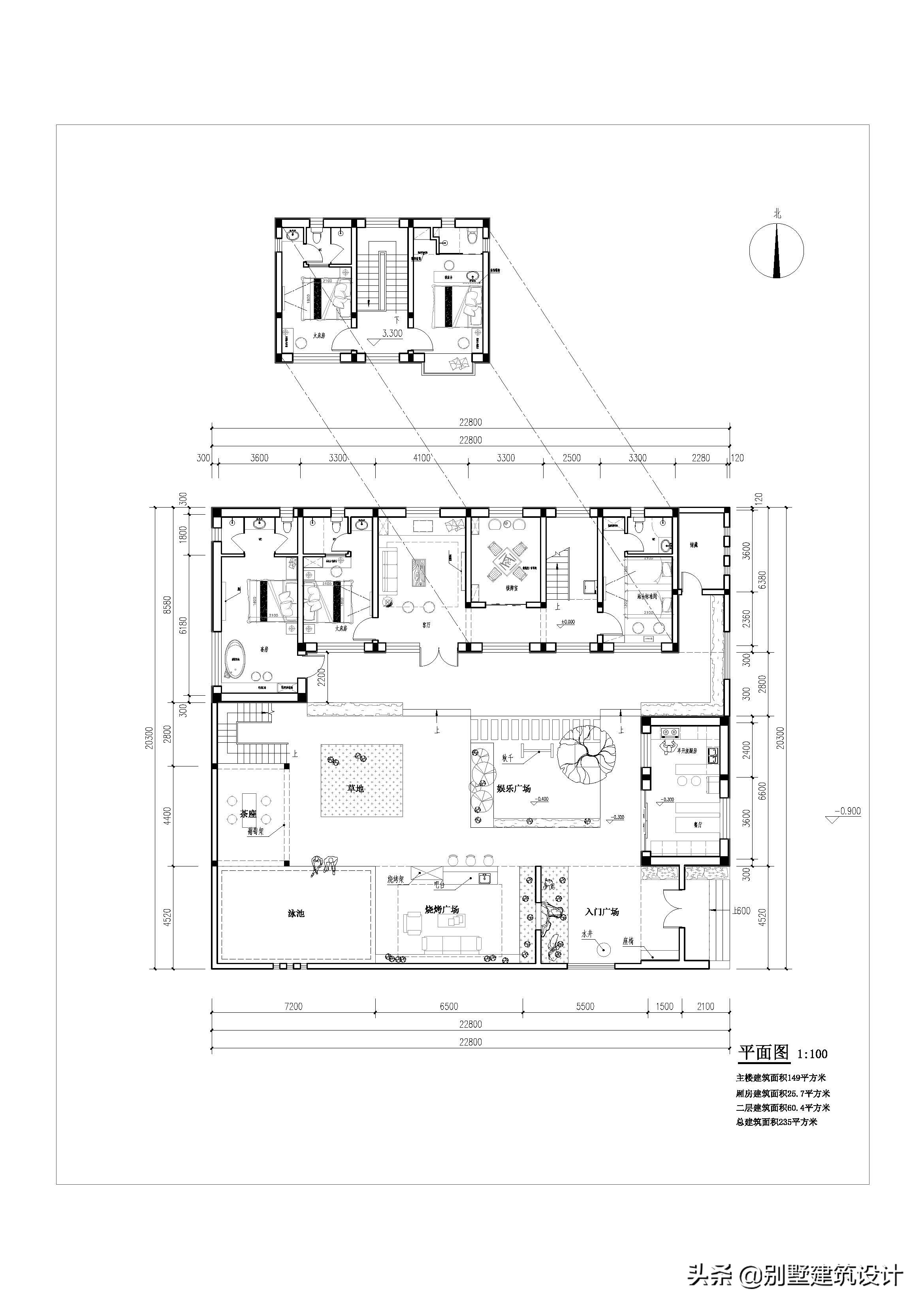Beijing Fangshan two-story homestay design plan - iNEWS