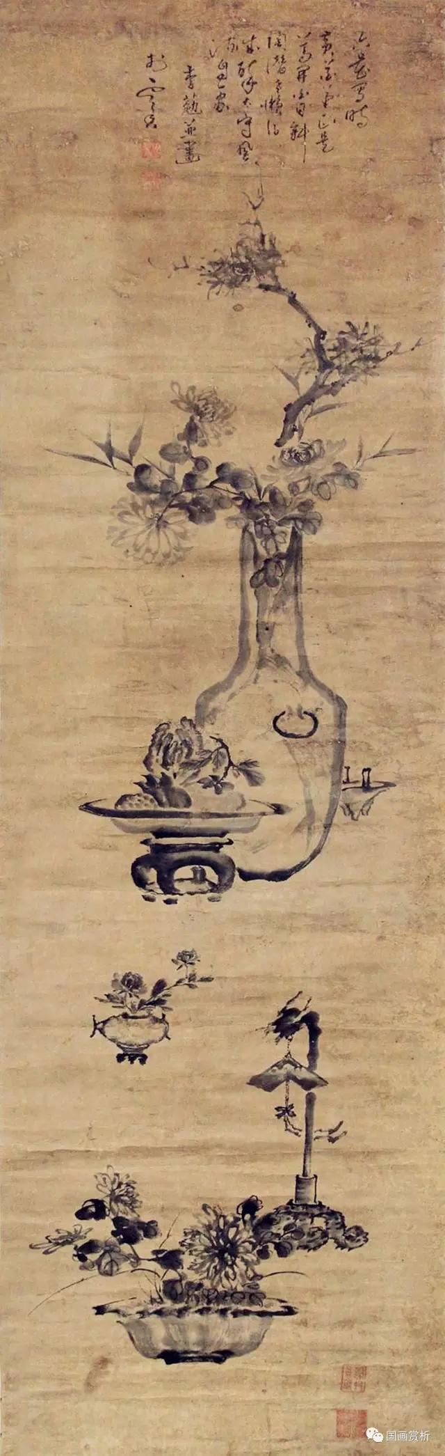 The charm of brush and ink, the painting environment is like poetry ...