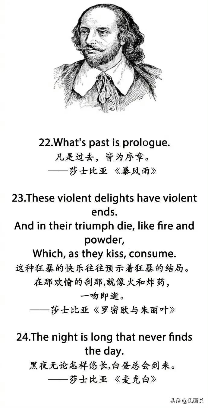27 Chinese-English translations of Shakespeare's classic quotes, each ...