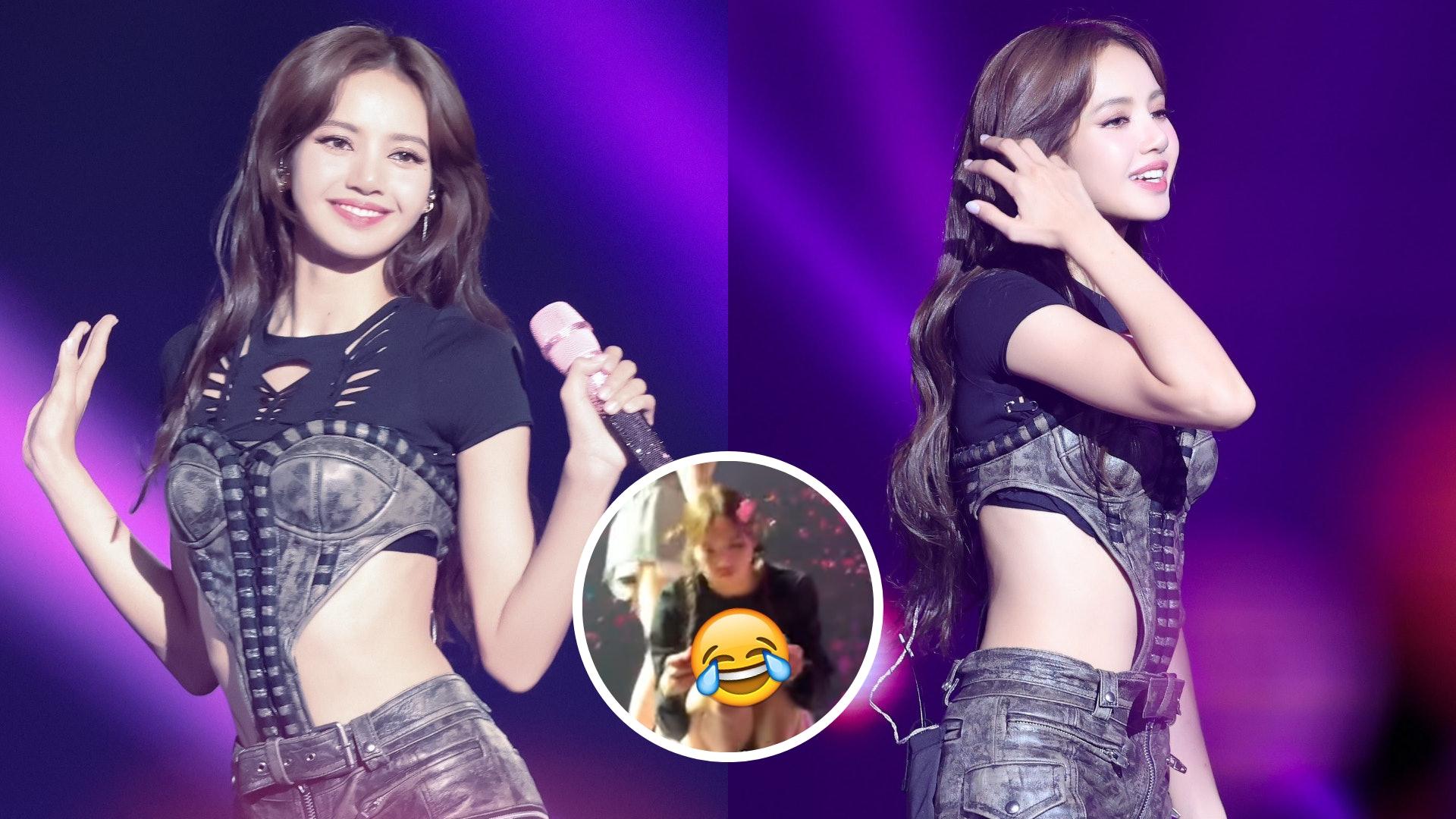 Lisa's concert stage suddenly suspended the performance and played ...