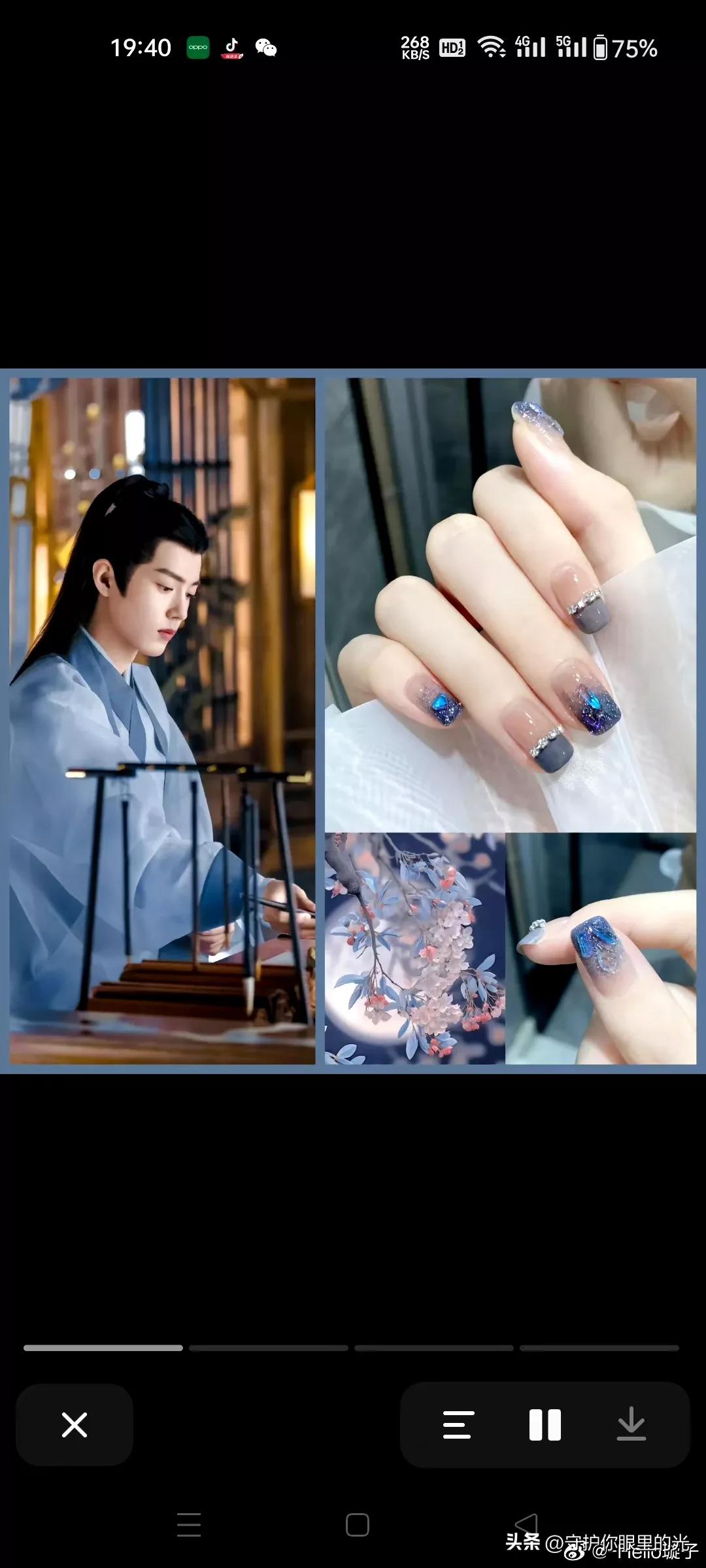The manicure made by Miss Xia matches well with Xiao Zhan's "Jade Bone ...