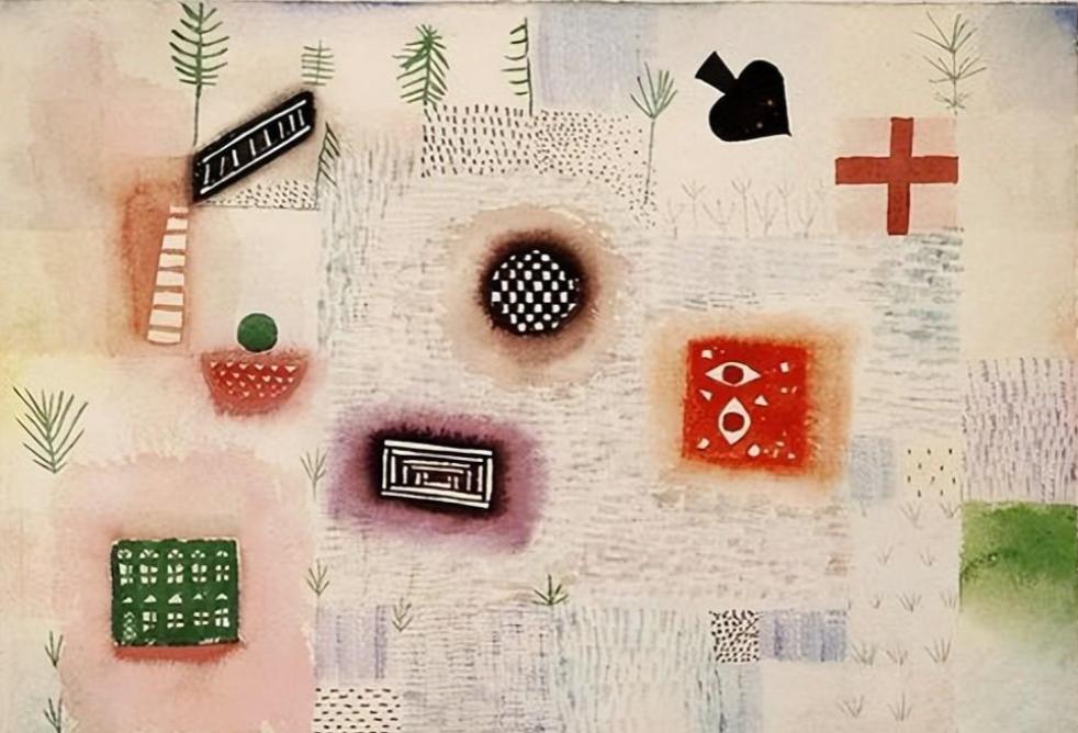 Swiss expressionist painter Paul Klee, symbolic art and graphic ...
