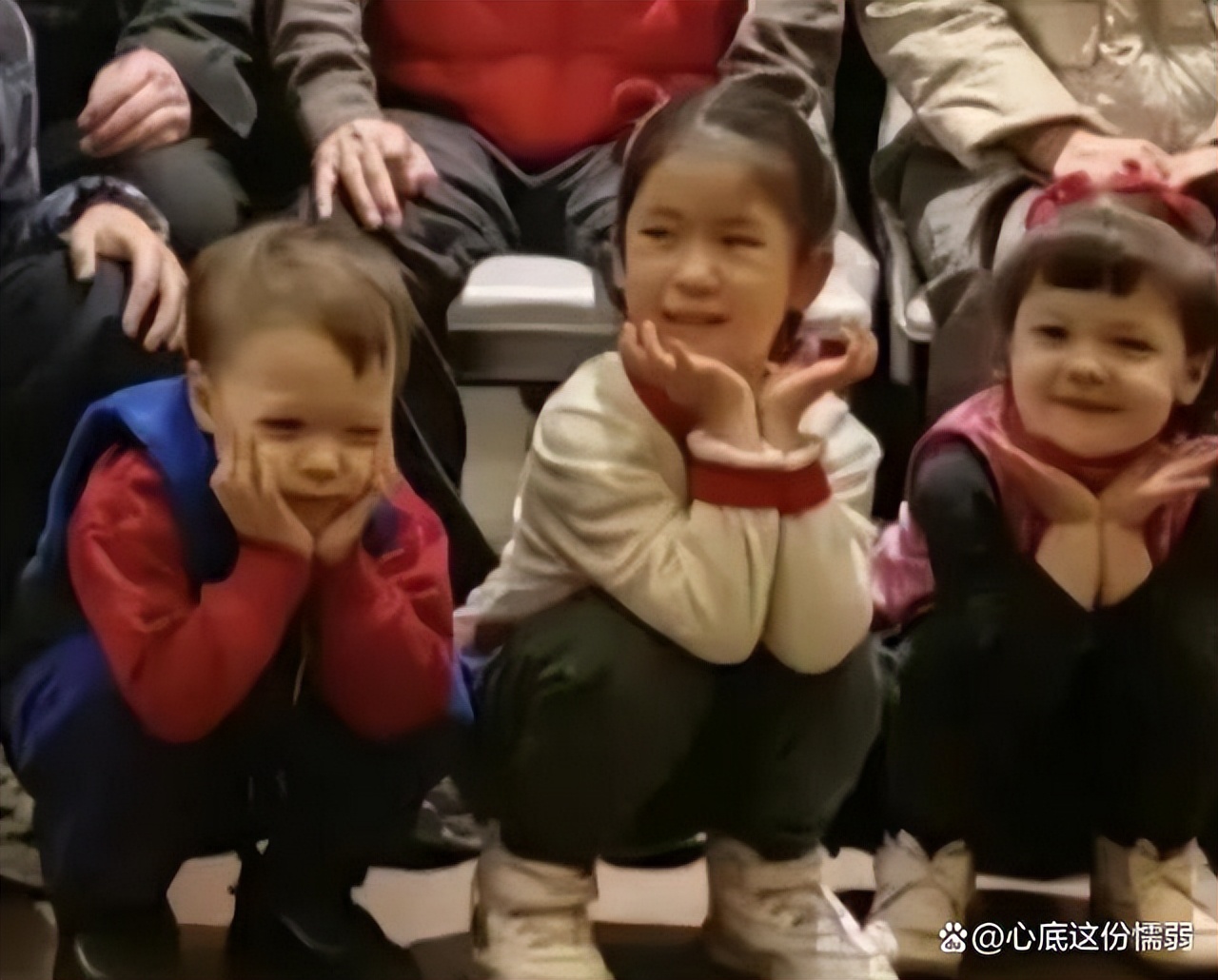 Sa Beining's family portrait exposed! The twins are full of mixed blood ...