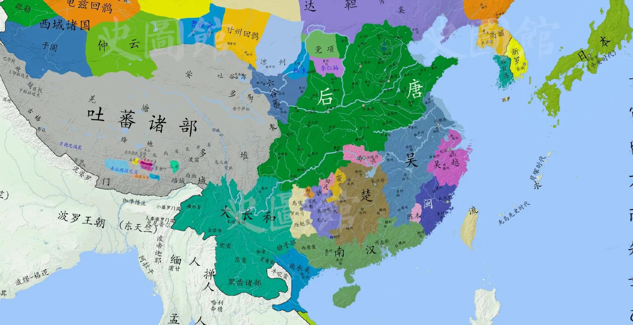 Later Tang Mingzong set the lock of Liangchuan domain at the end of the ...