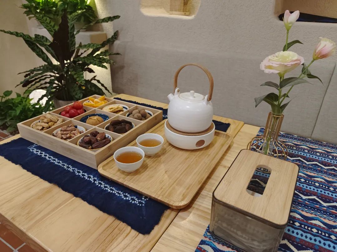 Jiugongge afternoon tea, rose lotus root noodle cup, and special ice ...