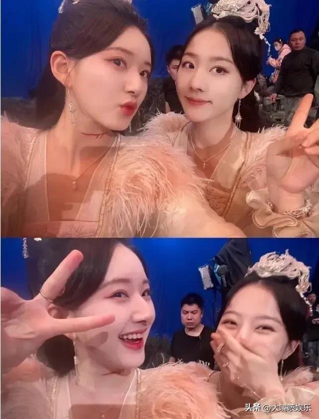 The photo of Zhao Lusi and the stand-in is very intimate, and the two ...