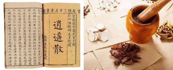 The first prescription for soothing the liver and resolving stagnation ...