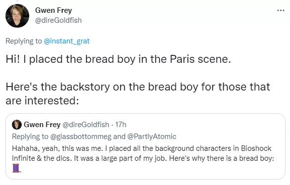 After 9 years, the "Bread Boy" in "Bioshock: Infinite" suddenly became ...