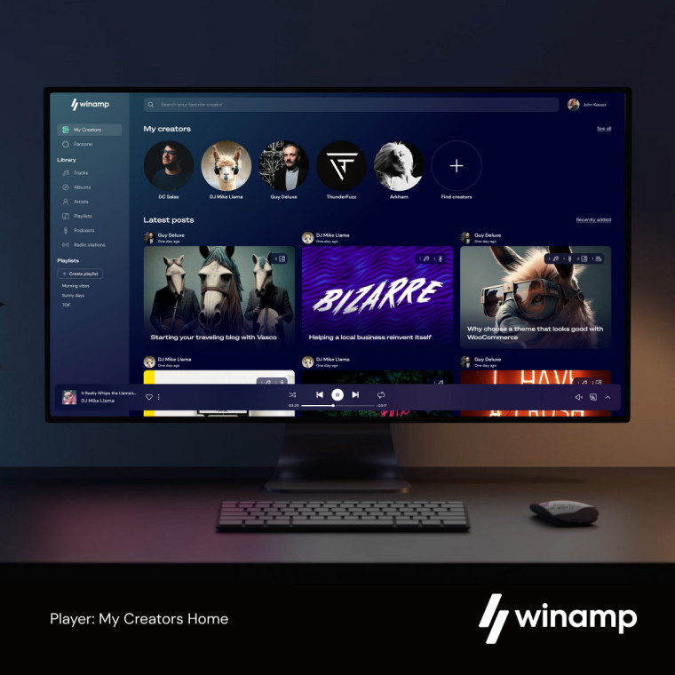 The new version of the old music player Winamp will be released on ...