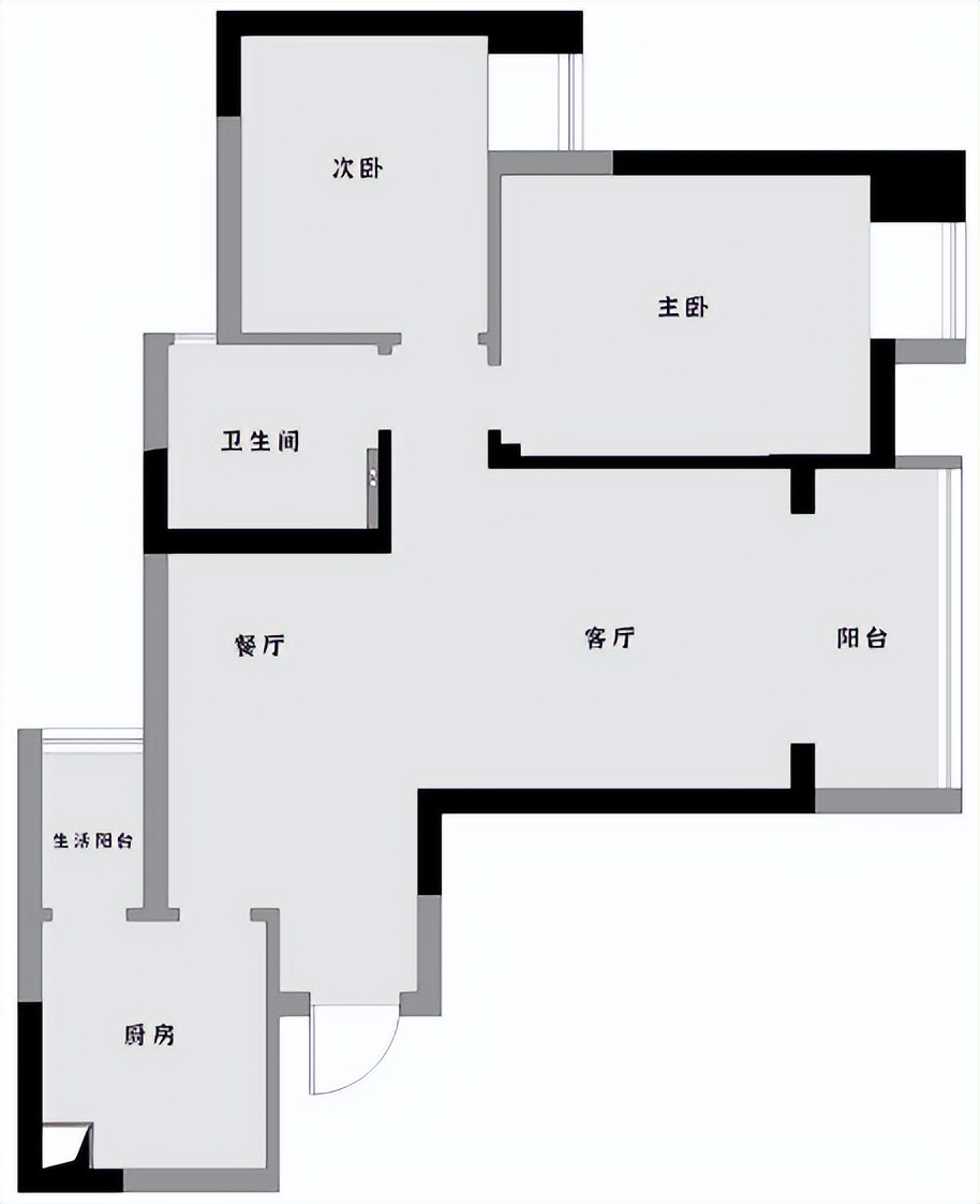 I really like the feeling of the log wind. The 73 square meters are ...