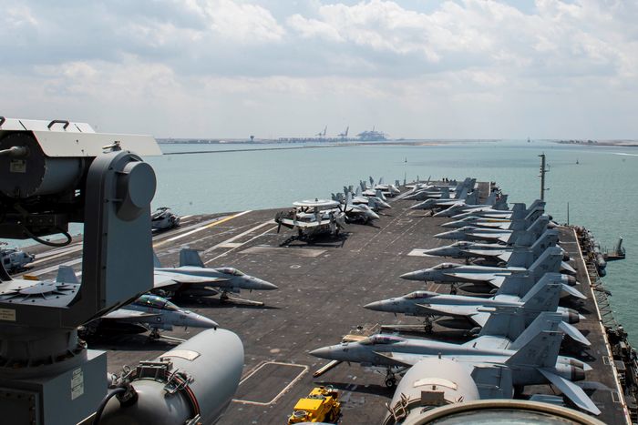 Simulating a global war, the U.S. Navy dispatched seven fleets to ...