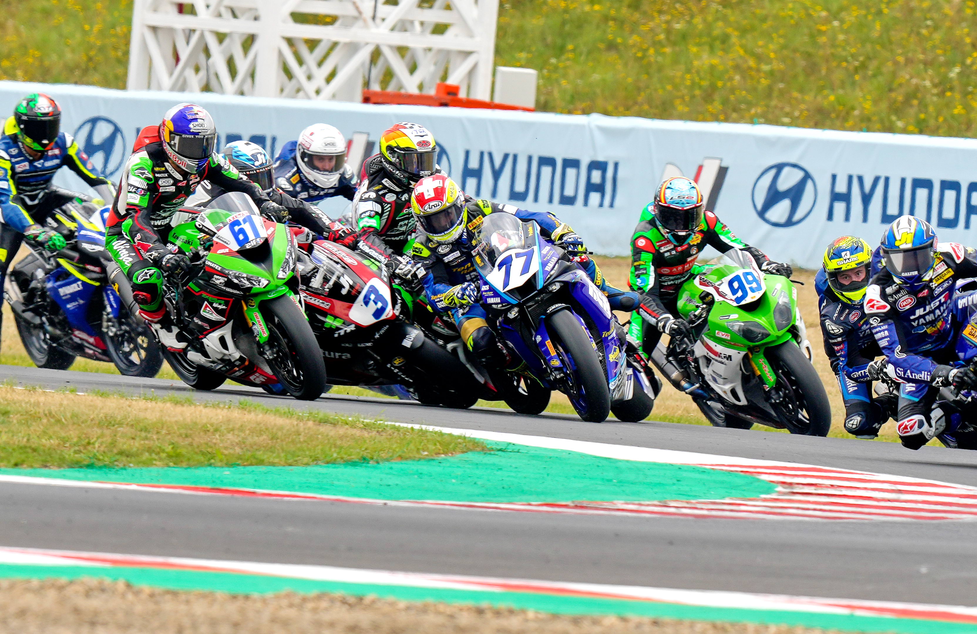 WSBK 2022 Czech Station: WSSP600's big crash in the first corner - iNEWS