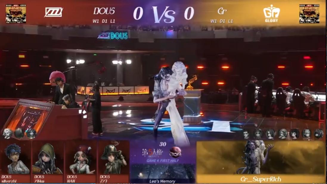 第五人格深淵的呼喚Ⅵ全球總決賽 第二場 Gr vs DOU5第四局 - 資訊咖