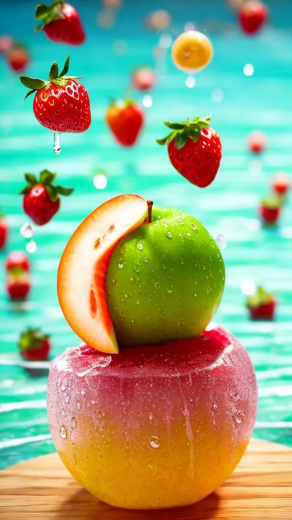 Beautiful clear bright summer cool fruit wallpaper - iNEWS