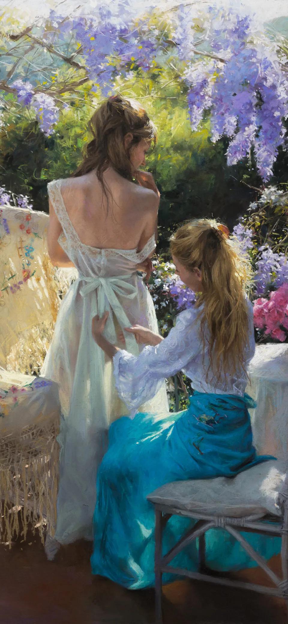 Sharing by foreign oil painting girls - iNEWS