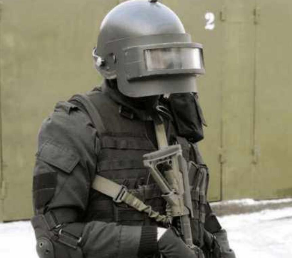 A steel helmet can't stop bullets, and a single shot can hit a big hole ...