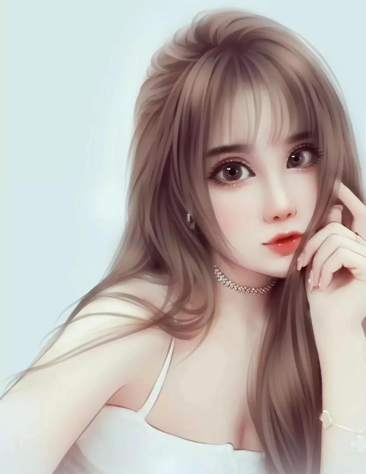 A very healing and warm hand-painted avatar, with a strong sense of ...