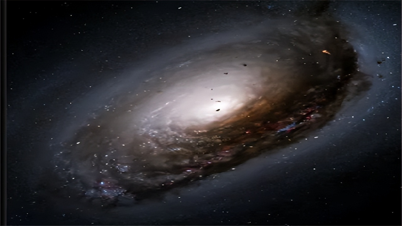 The galaxy turned upside down: Mystery of space's mysterious 'eye ...