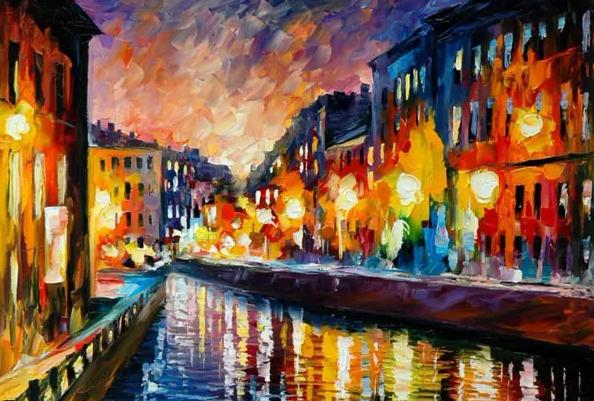 What influence did the artistic characteristics of night scene oil ...