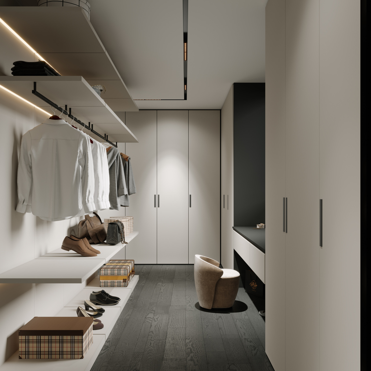 Beautiful and generous cloakroom, copy homework before decoration~ - iMedia