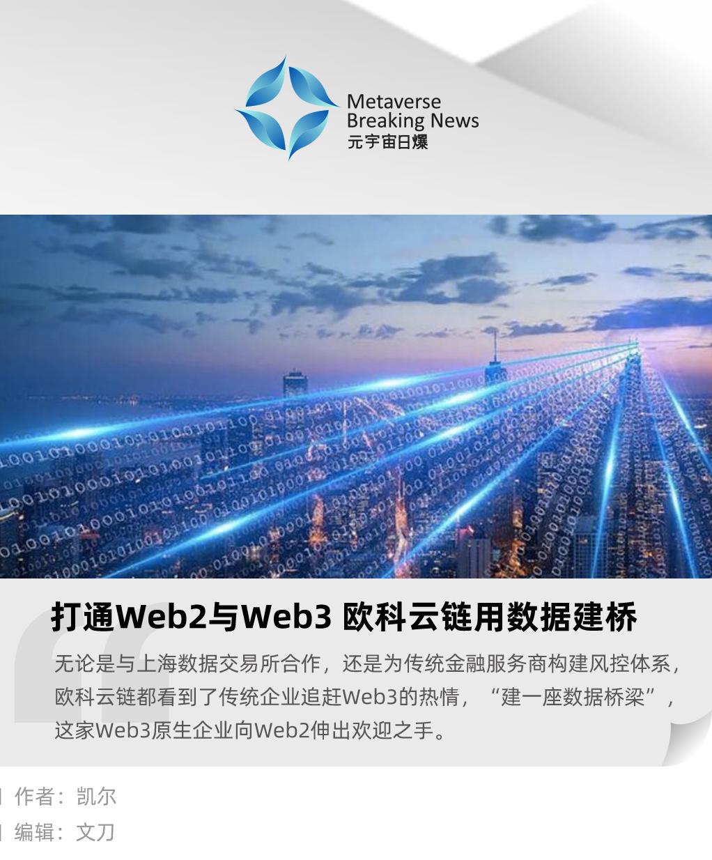 Get through Web2 and Web3 Okey Cloud Chain uses data to build a bridge ...