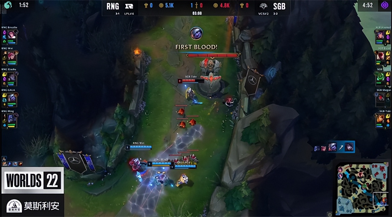 LOL-S12 play-in match: RNG beat SGB with extreme operations, RNG won the second place in the ...