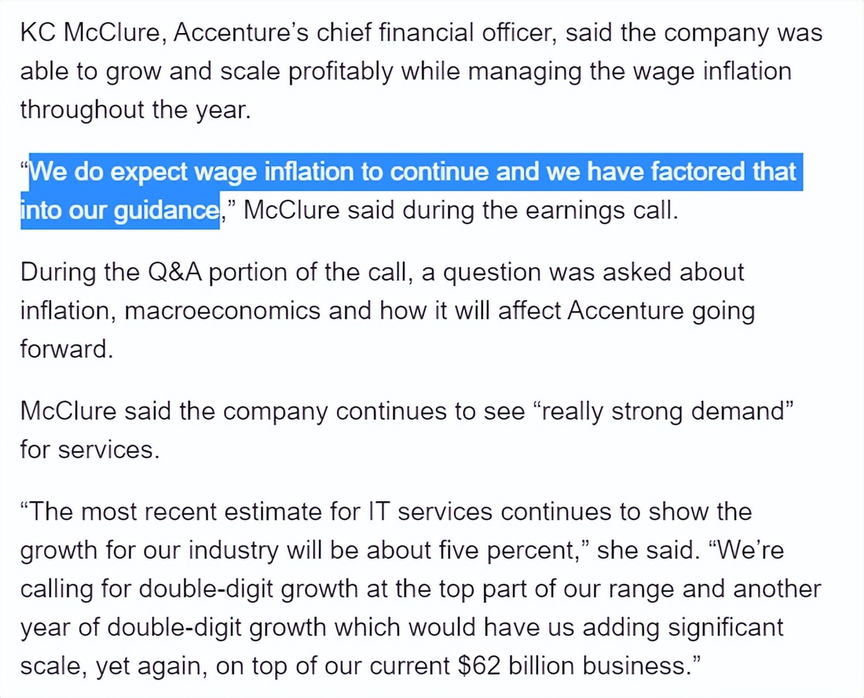 Accenture, burst - iNEWS