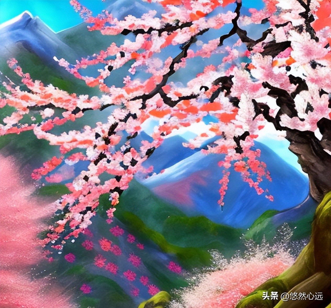 Bai Juyi and the Peach Blossom in Dalin Temple - iMedia