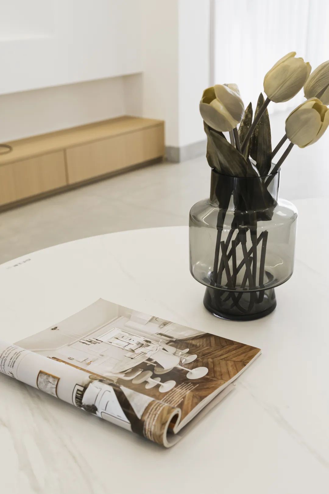 130㎡ modern style, milk tea + log two-color base, exclusive to the ...