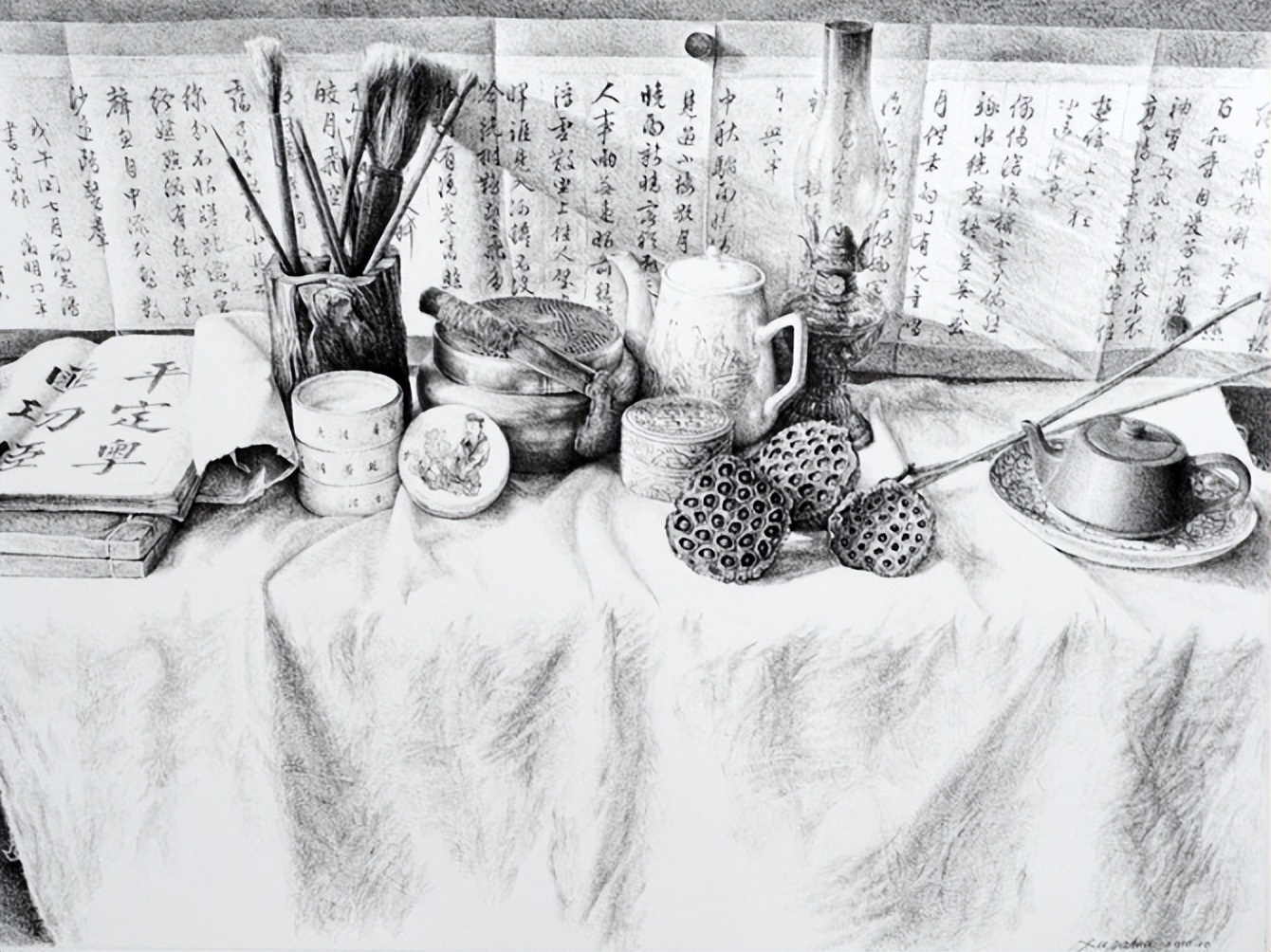 Chinese Art Sketch Sketch (19) Appreciation of Xu Yahua's Pen Sketch ...