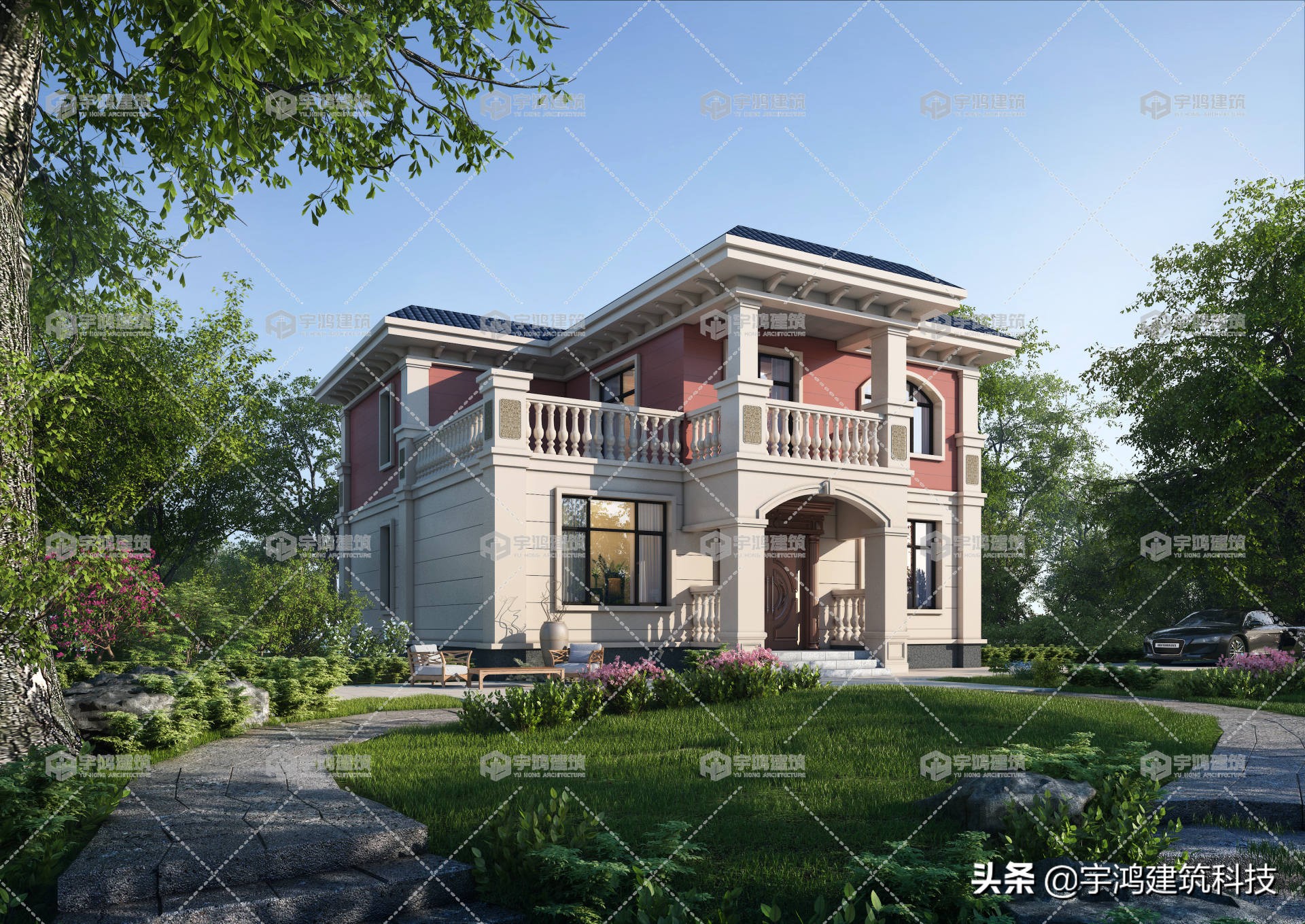 A 144-square-foot European-style villa with 6 bedrooms + lounge, cost ...