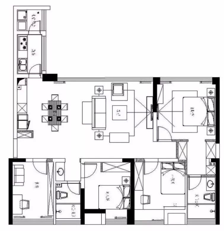 100㎡ modern mix and match, stable + fashion, comfortable and dignified ...