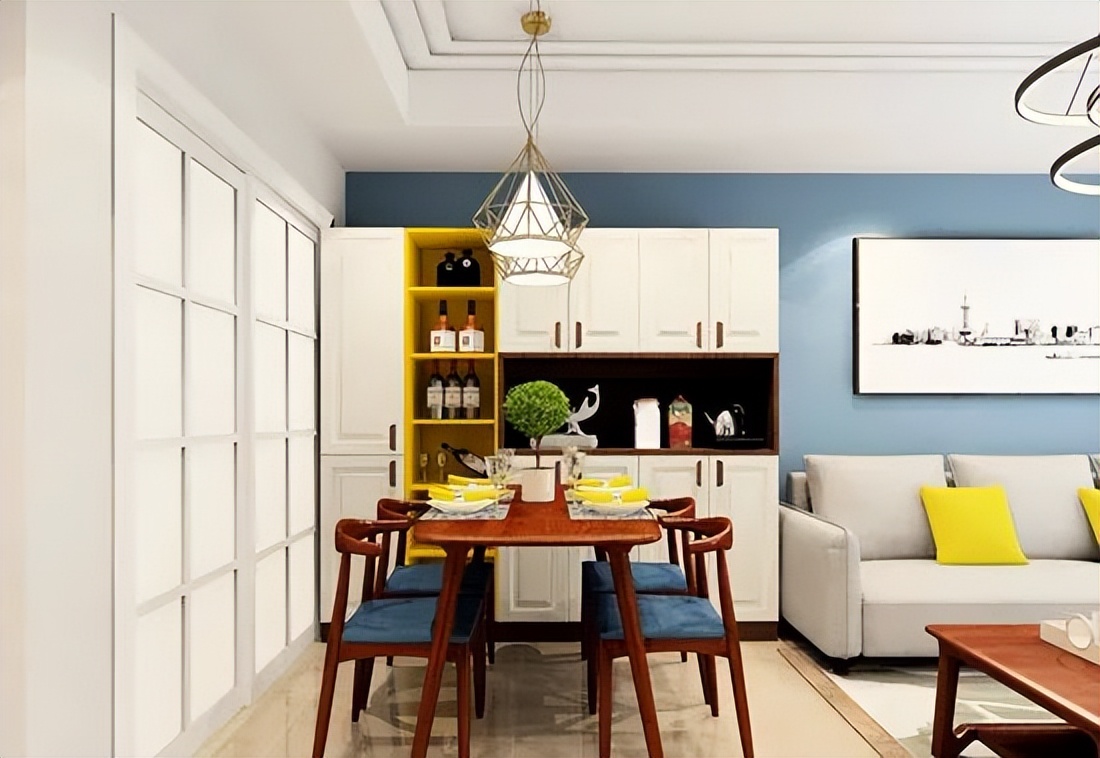 The 89-square-meter mix-and-match style three-bedroom apartment not ...