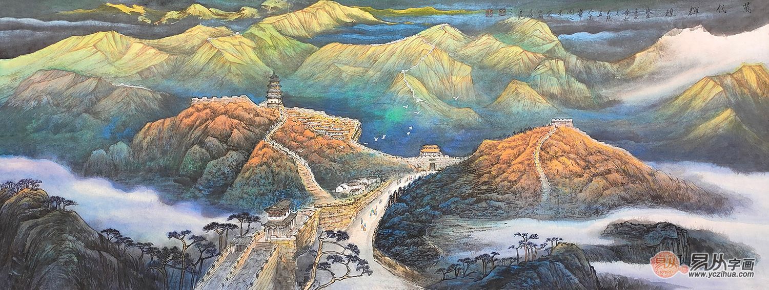 The appreciation of Ye Dayin's landscape paintings is eye-catching - iMedia