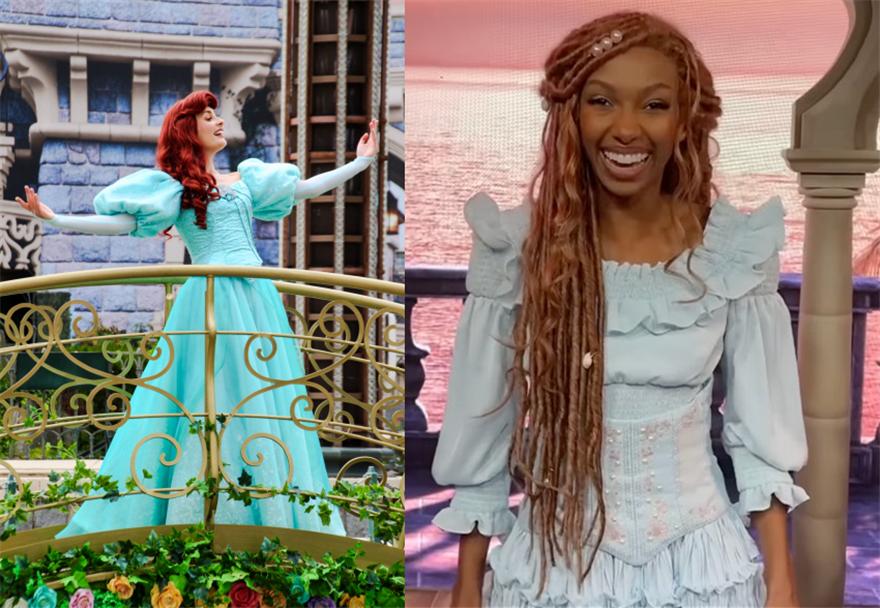 Disney male employees grow beards, but make up and wear skirts to play ...