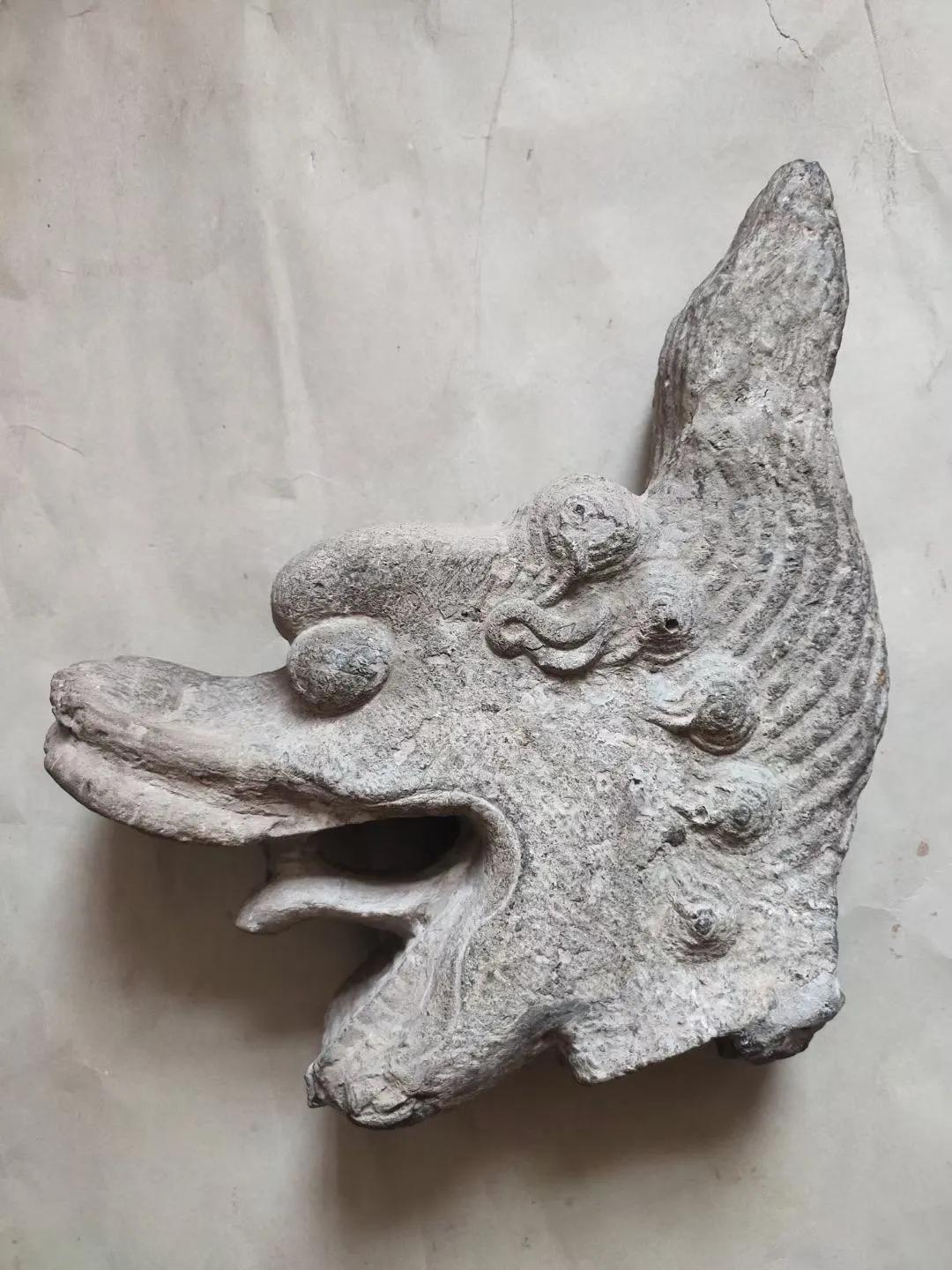 Ming Dynasty round carved bluestone dragon head - iNEWS