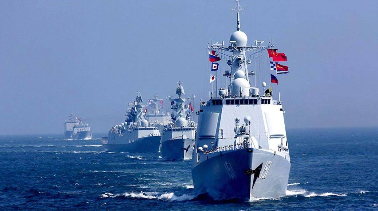 The Sino-Russian military exercise, the reconnaissance ship opened the ...