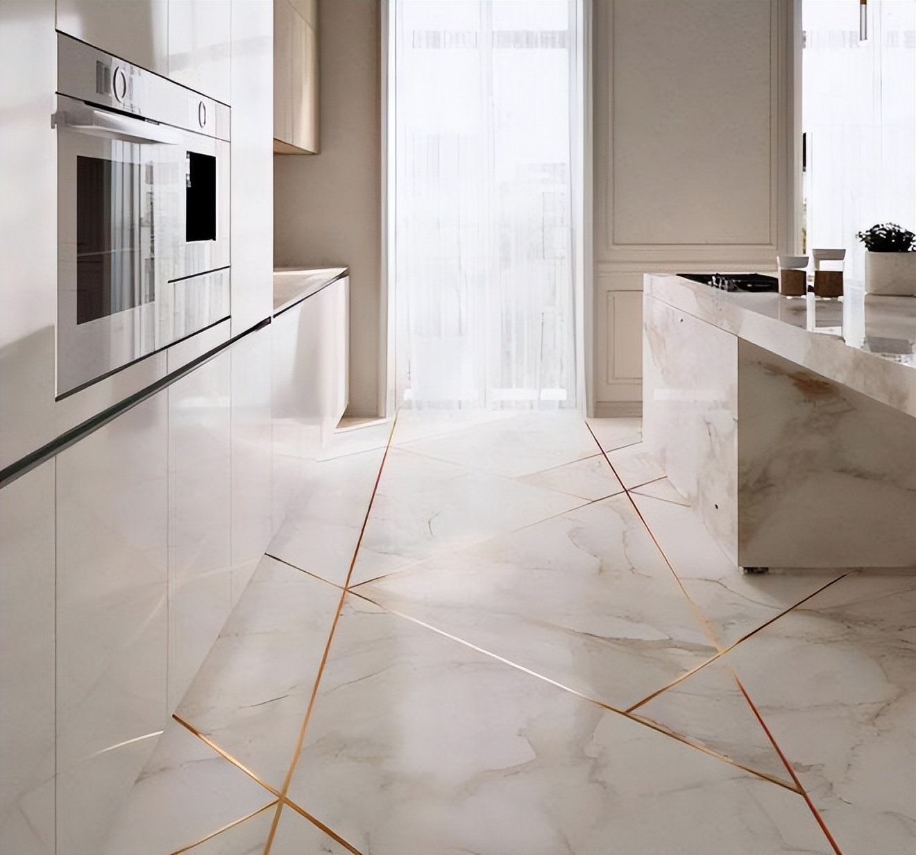 There is a new way to deal with tile seams, which is more beautiful ...