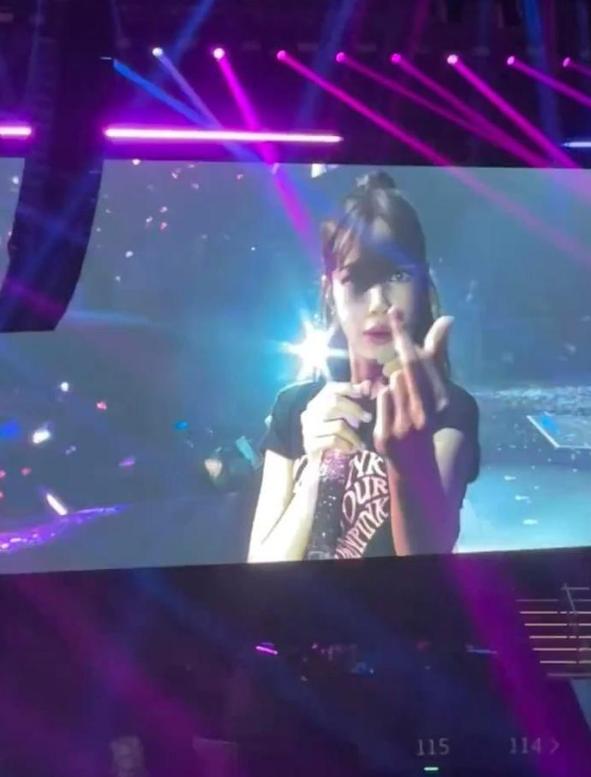 At the BLACKPINK concert, LISA looked dazed for a second before the ...