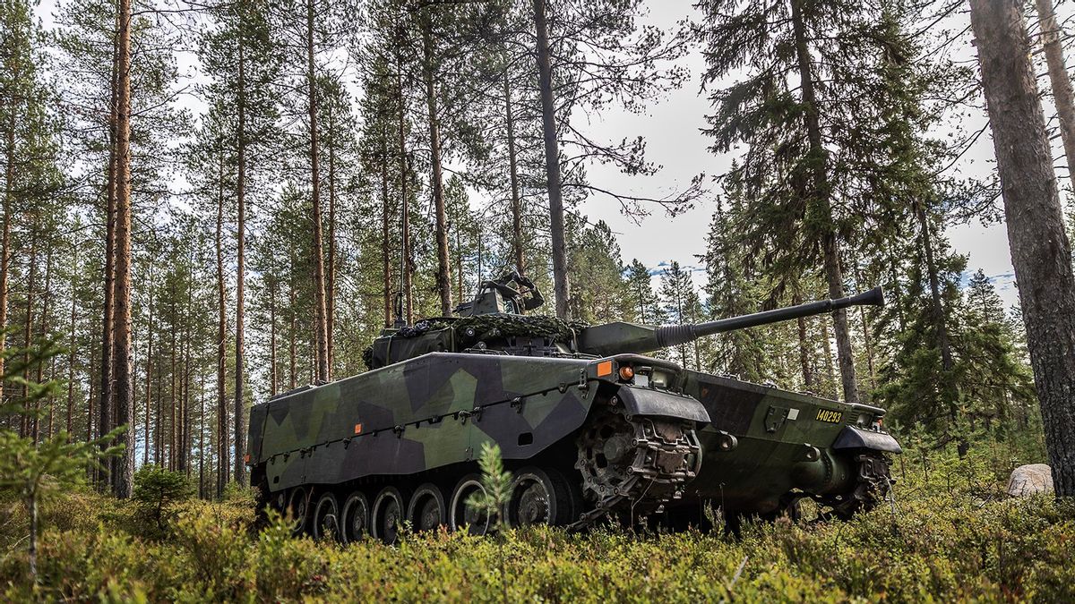 The Slovakian CV90 infantry combat vehicle has upgraded the fire ...