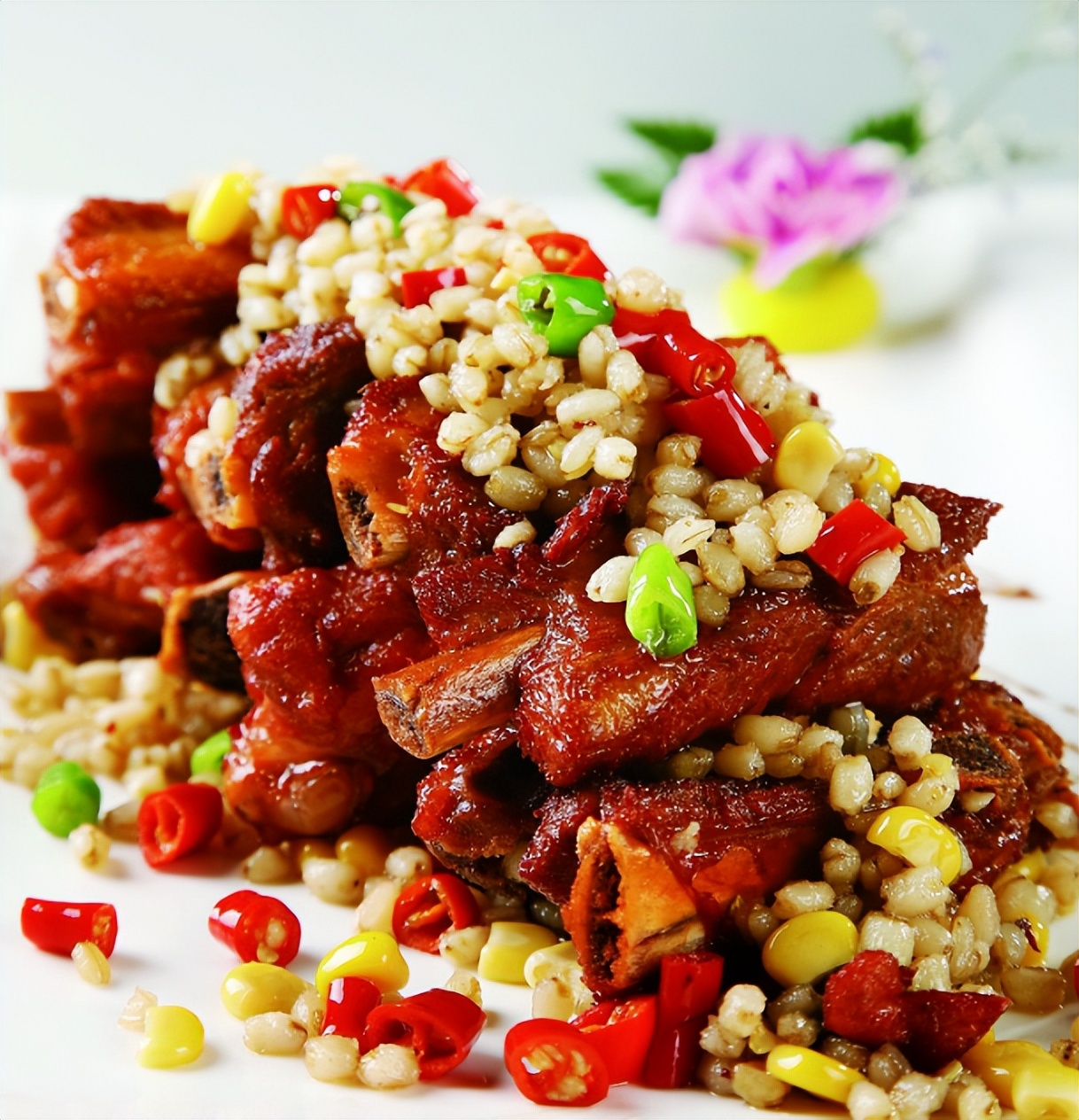 Hunan Cuisine, Gold Garlic Spare Ribs, Five-Star Hotel, Authentic ...