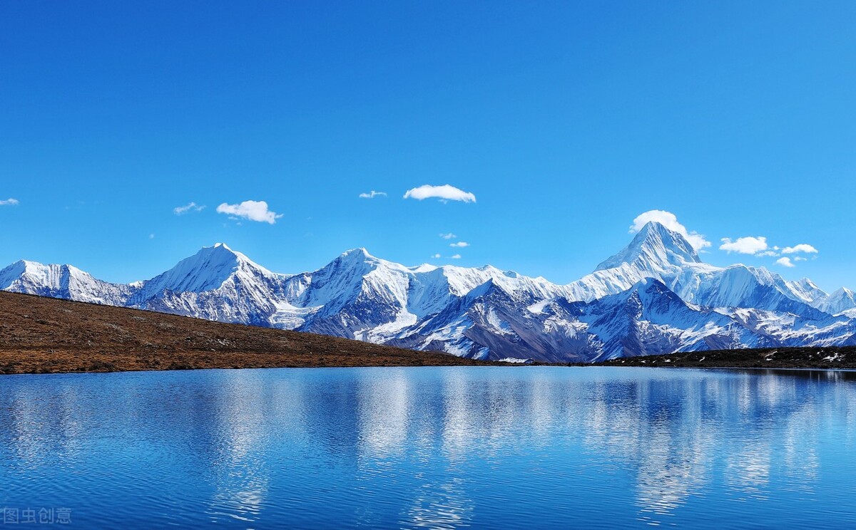 The beautiful scenery of Gongga Mountain, starry sky, sea of clouds ...