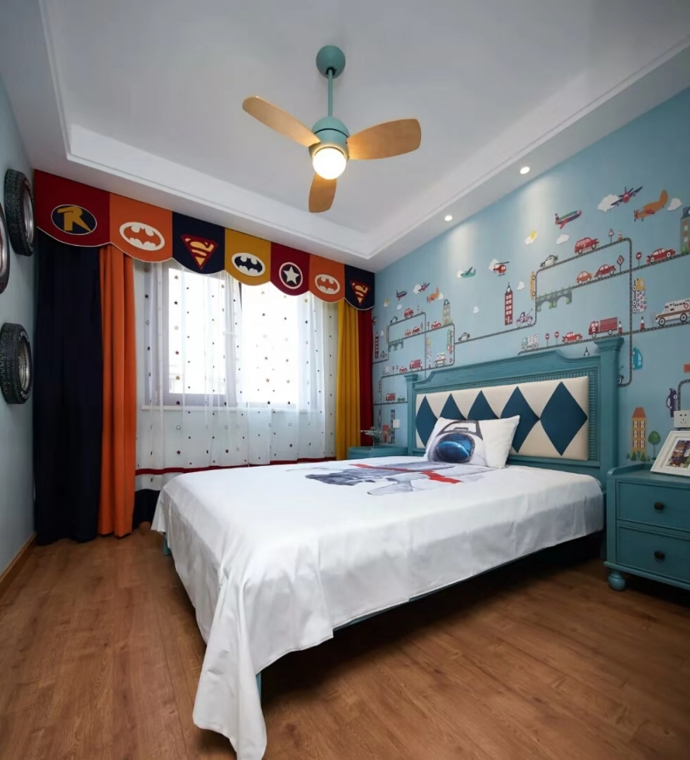 The 112-square-meter simple-style three-bedroom is simplified, calm and ...