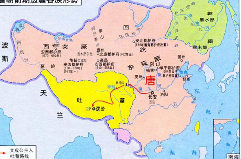 The sand in the desert is like snow, and the moon in Yanshan is like a ...