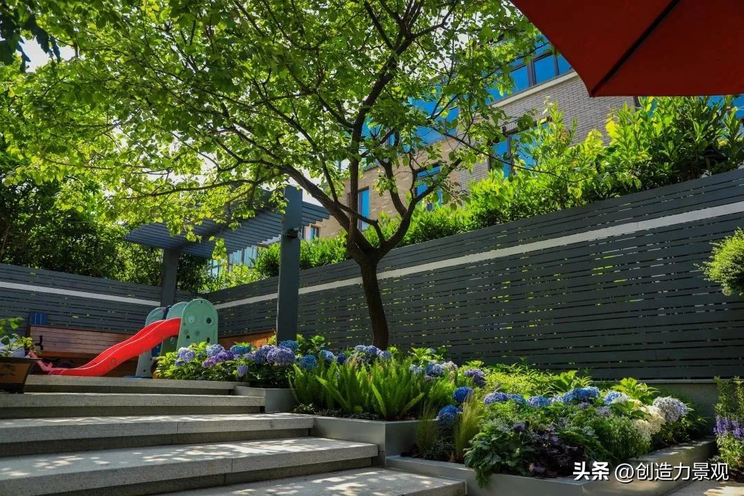 How to design a tree pool that makes the yard full of artistic sense ...