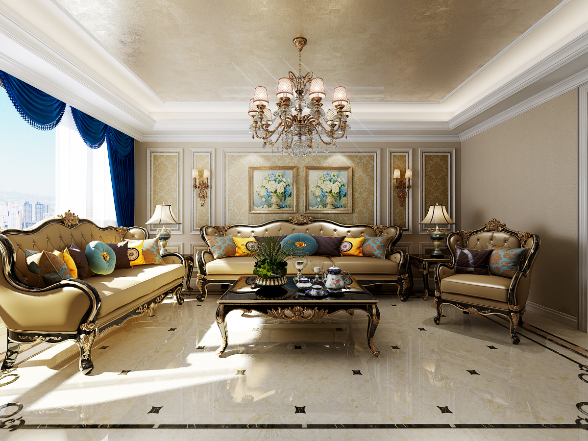 The 155-square-meter European-style three-bedroom apartment is full of ...